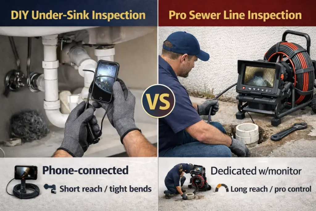 Endoscope Camera For Plumbing: Choose The Right Pipe Inspection Camera