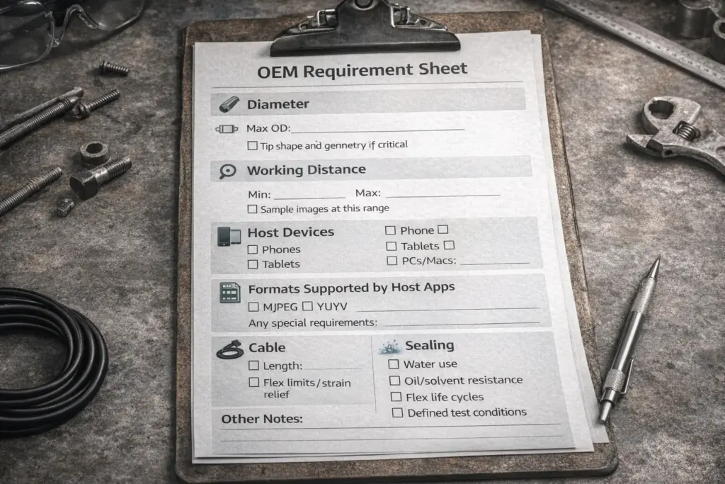 USB Endoscope Camera: Specs Checklist + UVC/OTG Compatibility Guide